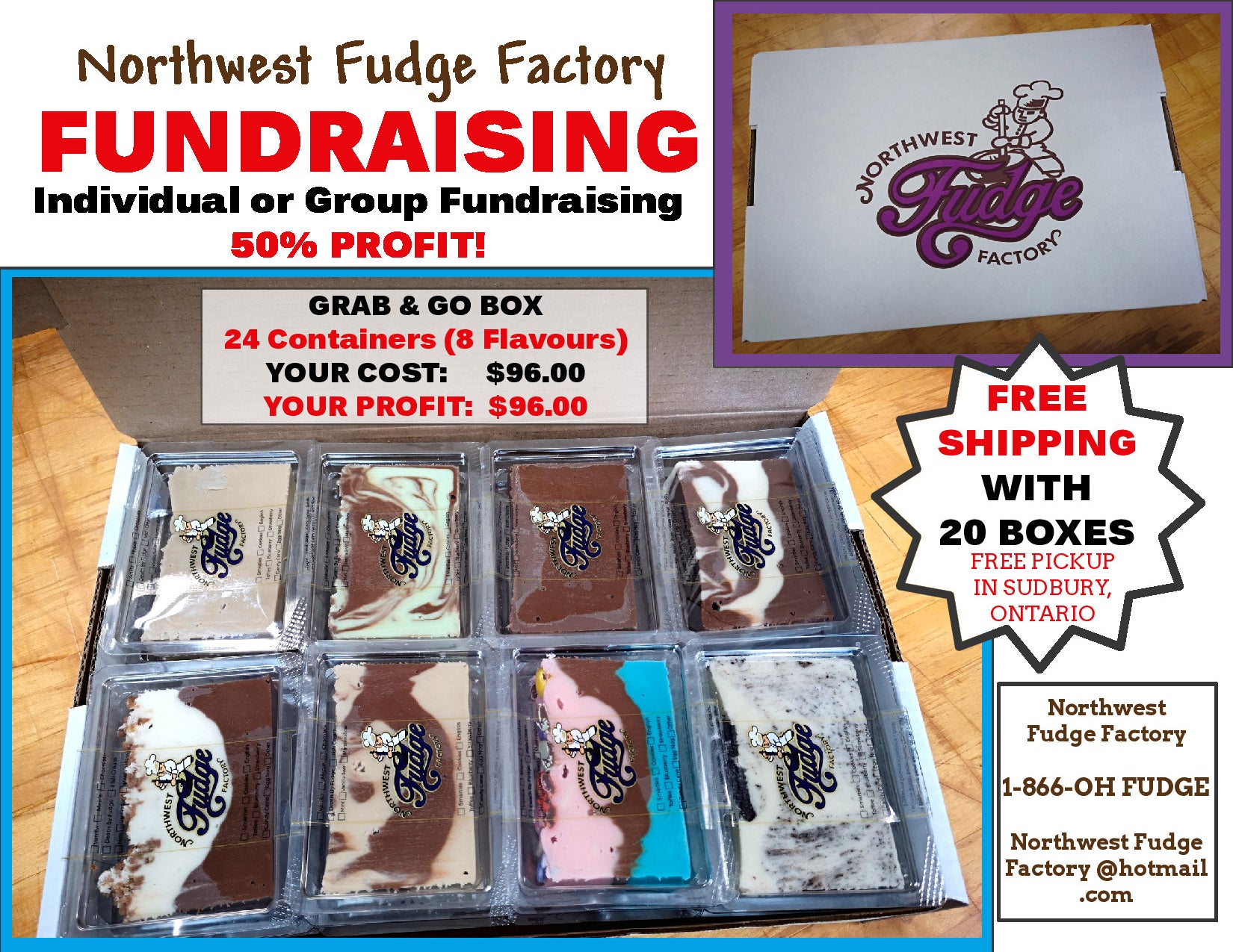 FUNDRAISING WITH FUDGE - 40 % PROFIT – Northwest Fudge Factory