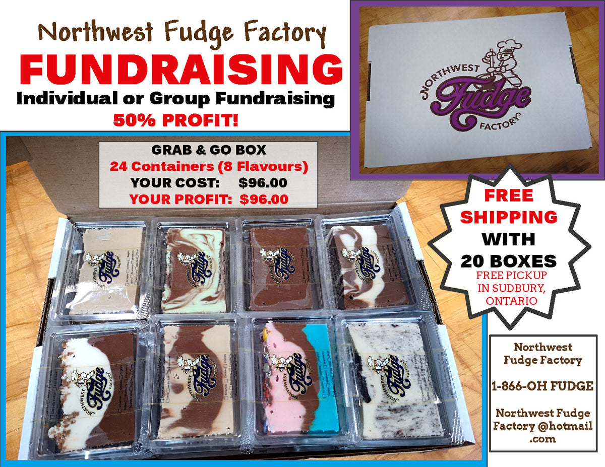 Grab & Go Fundraising Boxes - $96 PROFIT per Box! – Northwest Fudge Factory